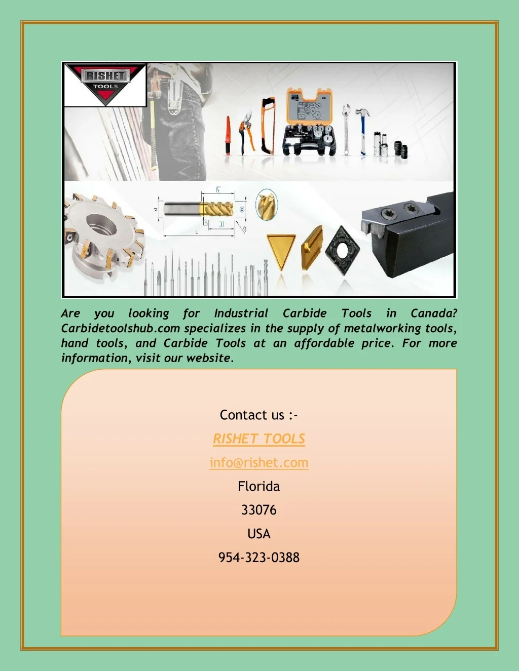 PPT - Industrial Carbide Tools Canada | Carbidetoolshub.com PowerPoint ...
