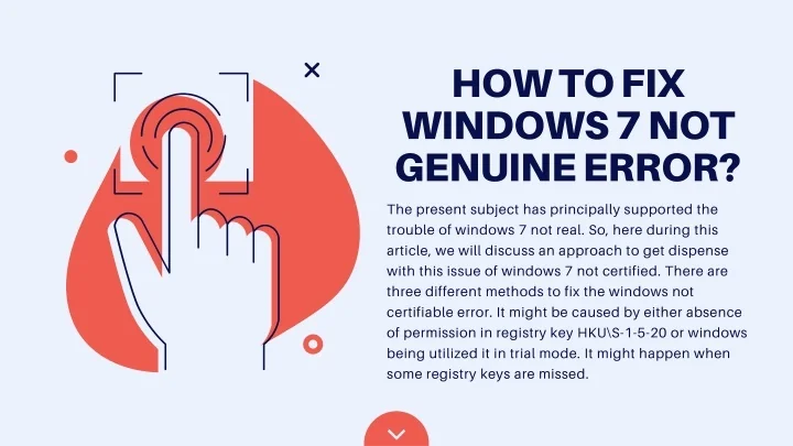 PPT - HOW TO FIX WINDOWS 7 NOT GENUINE ERROR? PowerPoint Presentation ...