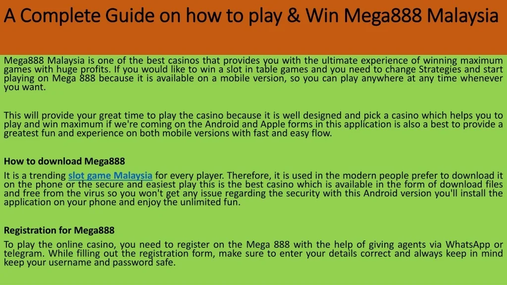 PPT - Slot Game Malaysia PowerPoint Presentation, free download - ID ...