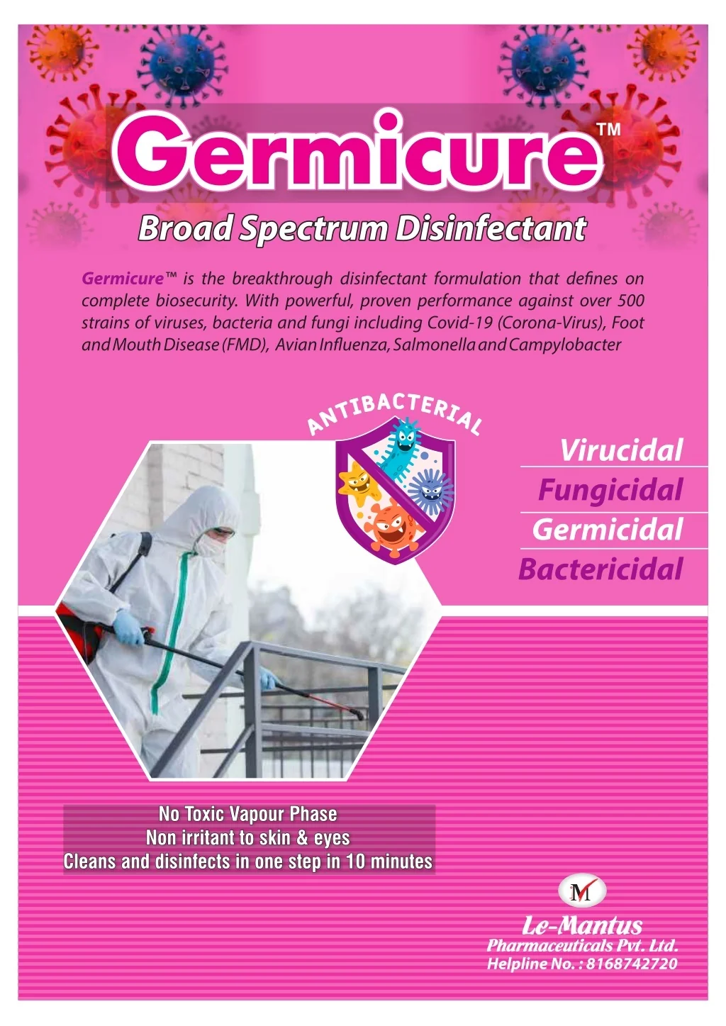 PPT - Germicure - Antiviral disinfectant powder to sanitize house and ...