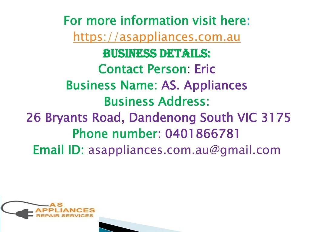 PPT - Smeg Oven Repair Melbourne PowerPoint Presentation, free download ...