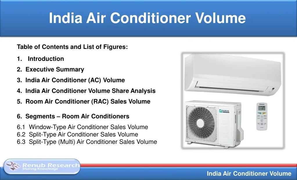 PPT - India Air Conditioner (AC) Volume, by Types (Room, Commercial ...