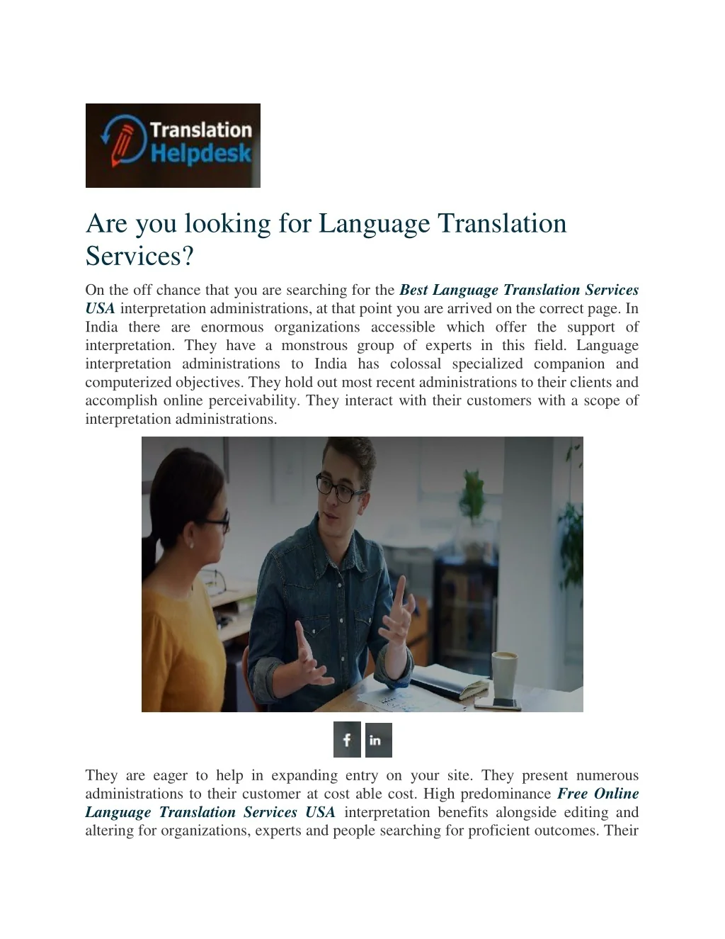 PPT - Best In-house Translation Department Usa | Translation Helpdesk ...