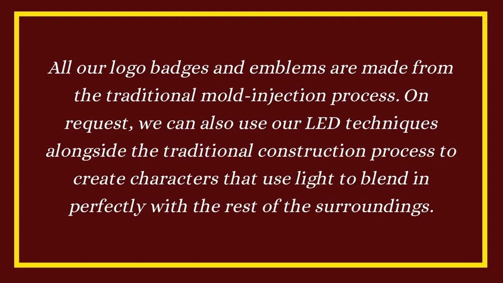 PPT - Eye-Catchy and Iconic Illuminated Car Badges by Premium Emblem ...