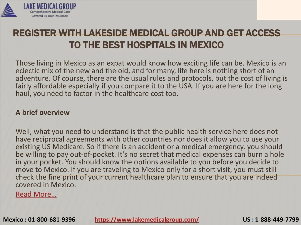 PPT - Register with Lakeside Medical Group and get access to the best ...