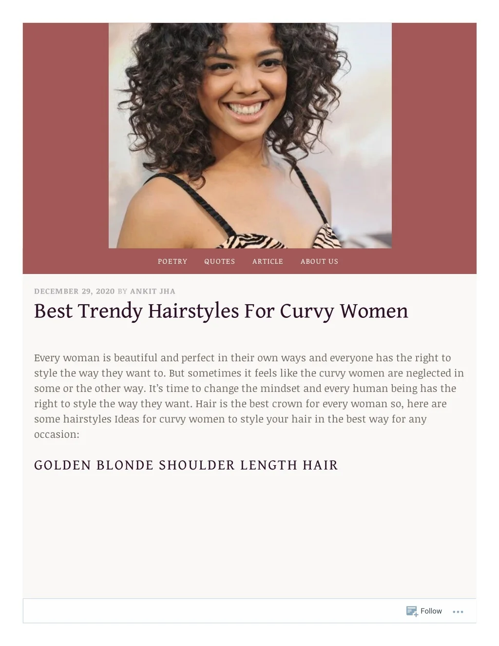 PPT - Best Trendy Hairstyles For Curvy Women PowerPoint Presentation ...