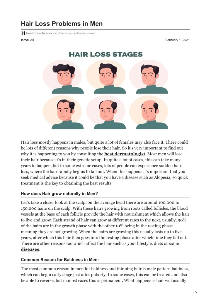 PPT - Hair Loss Problems in Men PowerPoint Presentation, free download ...