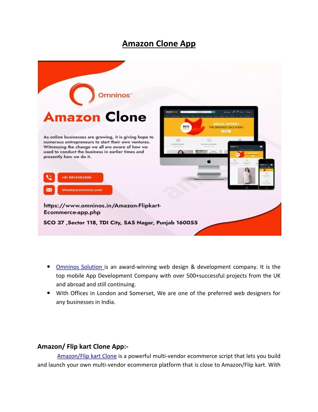 PPT - Amazon Clone App | Omninos Solution PowerPoint Presentation, free download - ID:10355096