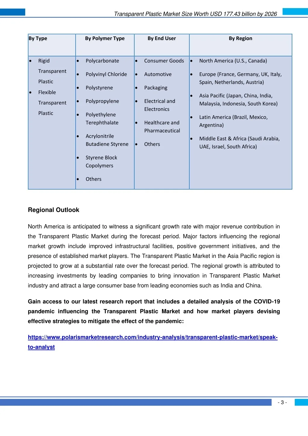 PPT - Transparent Plastic Market Share, Size, Trends & Analysis Report ...