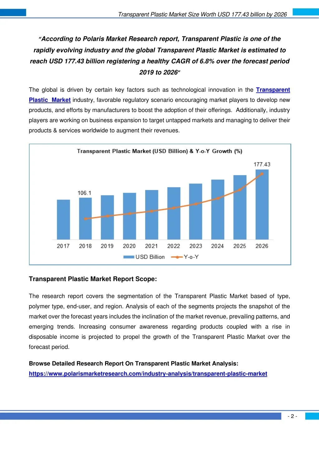PPT - Transparent Plastic Market Share, Size, Trends & Analysis Report ...