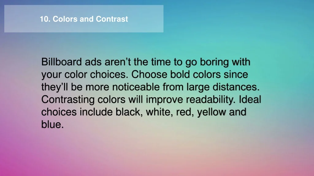PPT - Top 10 Guideline for Billboard Advertising PowerPoint ...