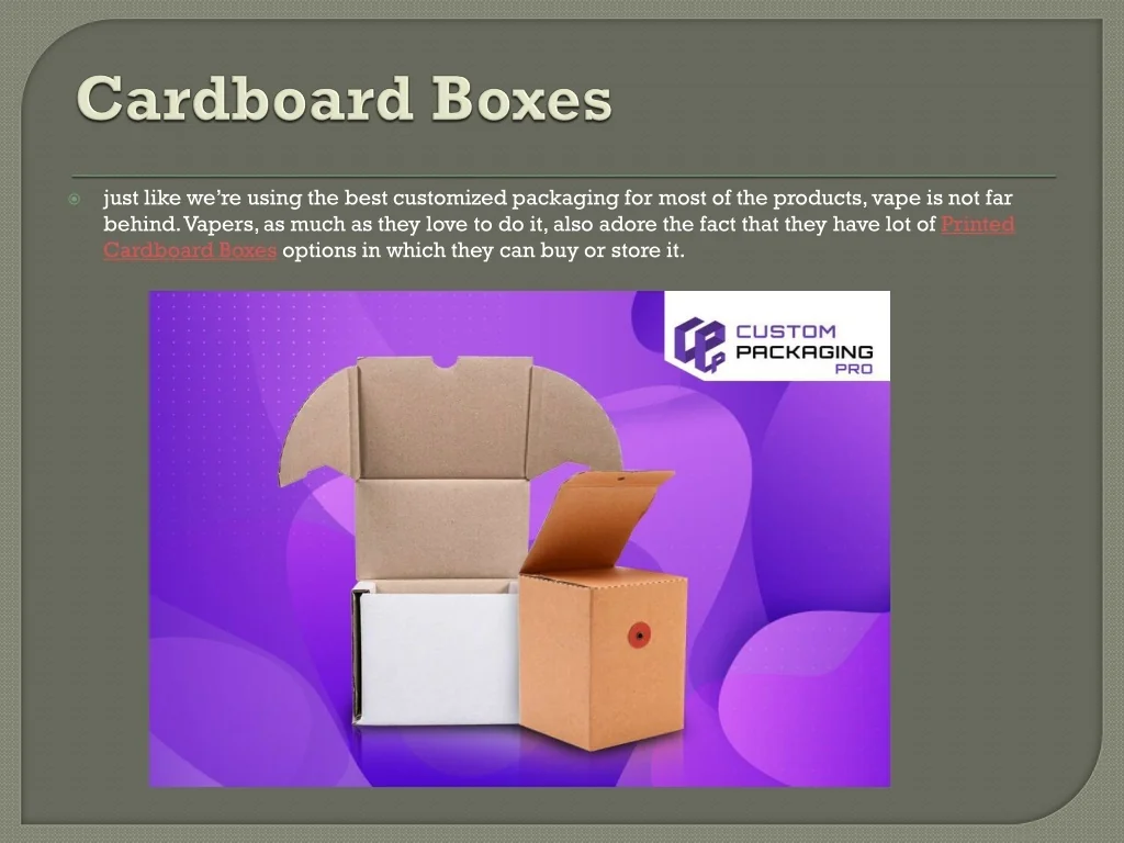 PPT - Printed Cardboard Boxes PowerPoint Presentation, free download ...
