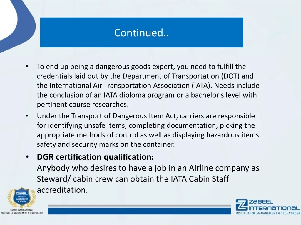 PPT - How do I become DG specialist?-Dangerous goods regulations ...