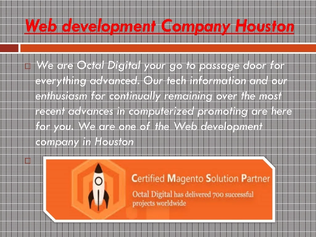 PPT - Web development agency Houston PowerPoint Presentation, free ...