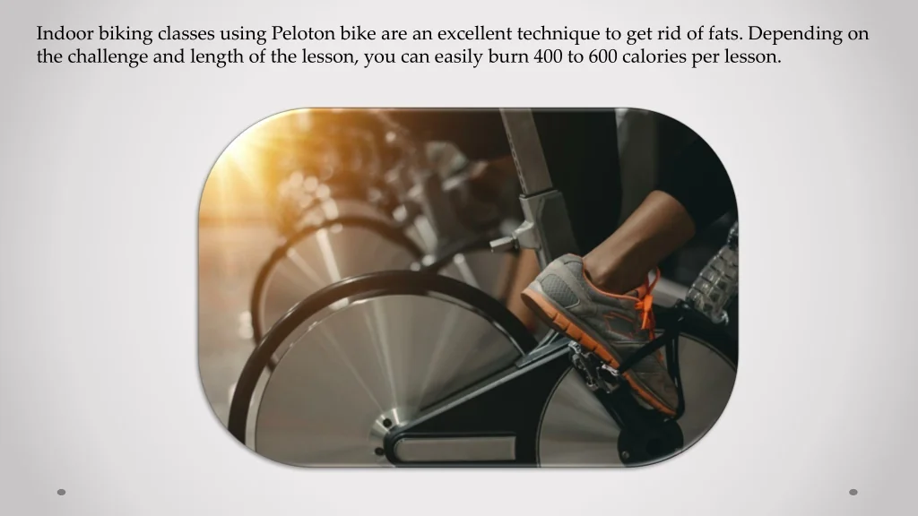PPT - Indoor bicycling along using Peloton bike PowerPoint Presentation ...