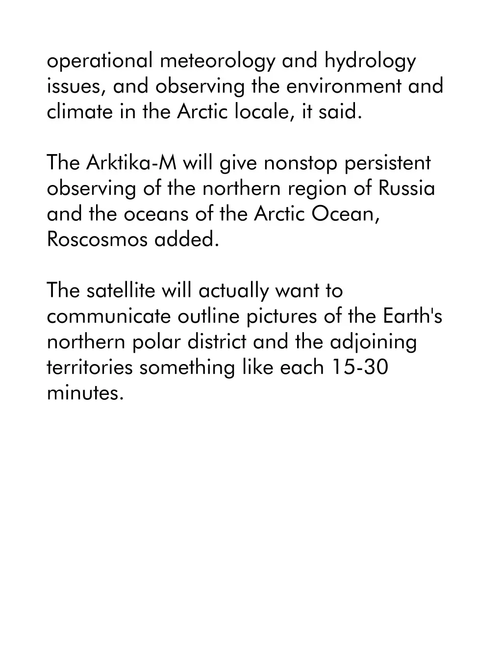 PPT - Russia Has Successfully Launched Its First Arctic-monitoring ...