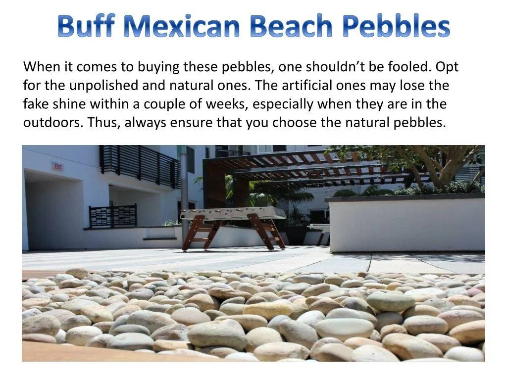 PPT - Buff Mexican Beach Pebbles PowerPoint Presentation, free download ...