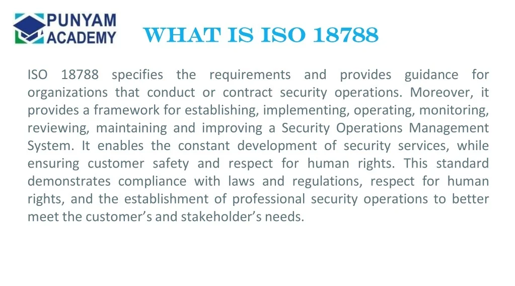 PPT - Exemplar Global certified ISO 18788:2015 Lead Auditor Training ...
