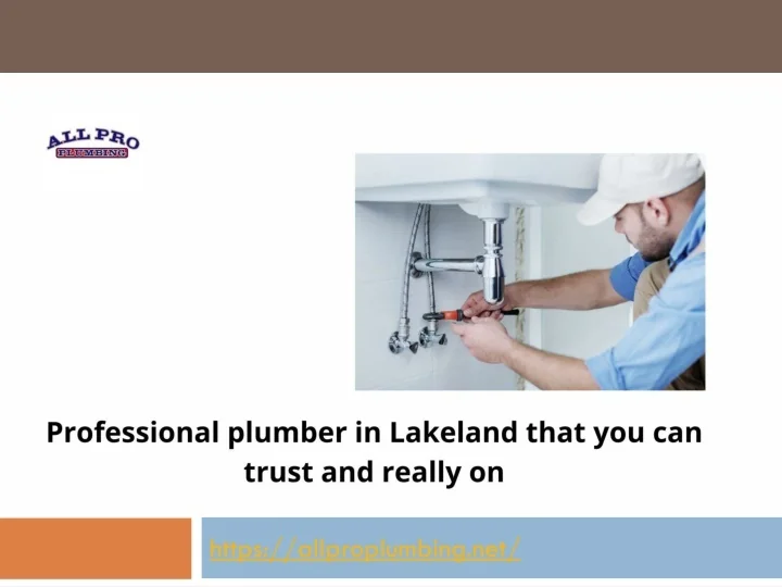 PPT - Professional plumber in Lakeland that you can trust and really on ...
