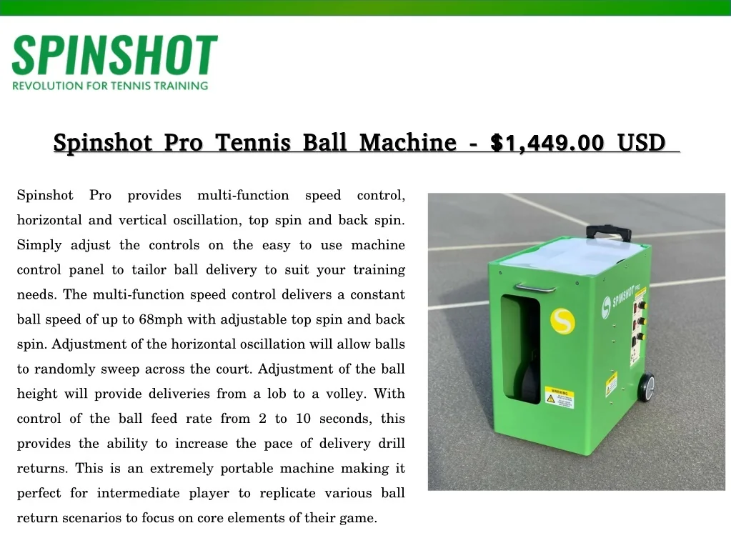 PPT - Best tennis ball machine PowerPoint Presentation, free download ...