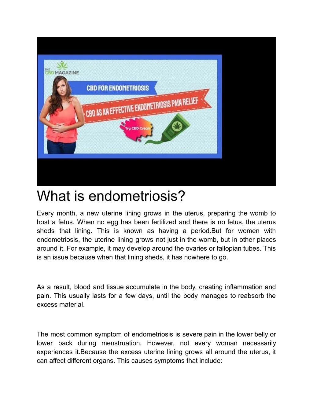 PPT - CBD for Endometriosis PowerPoint Presentation, free download - ID ...