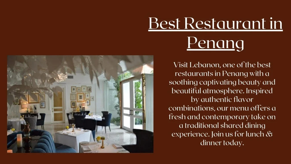 PPT - Best Restaurant in Penang PowerPoint Presentation, free download ...