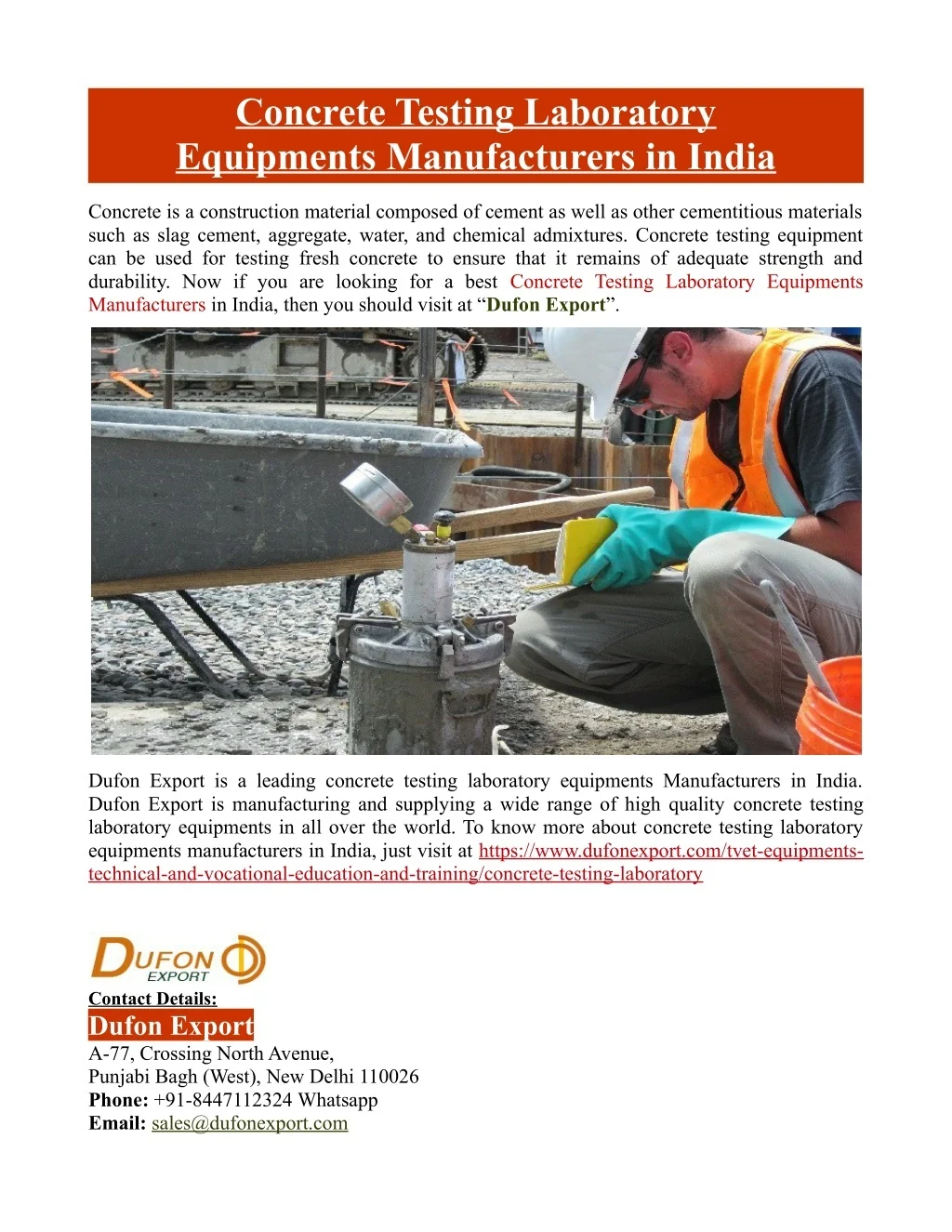 PPT - Concrete Testing Laboratory Equipments Manufacturers PowerPoint ...