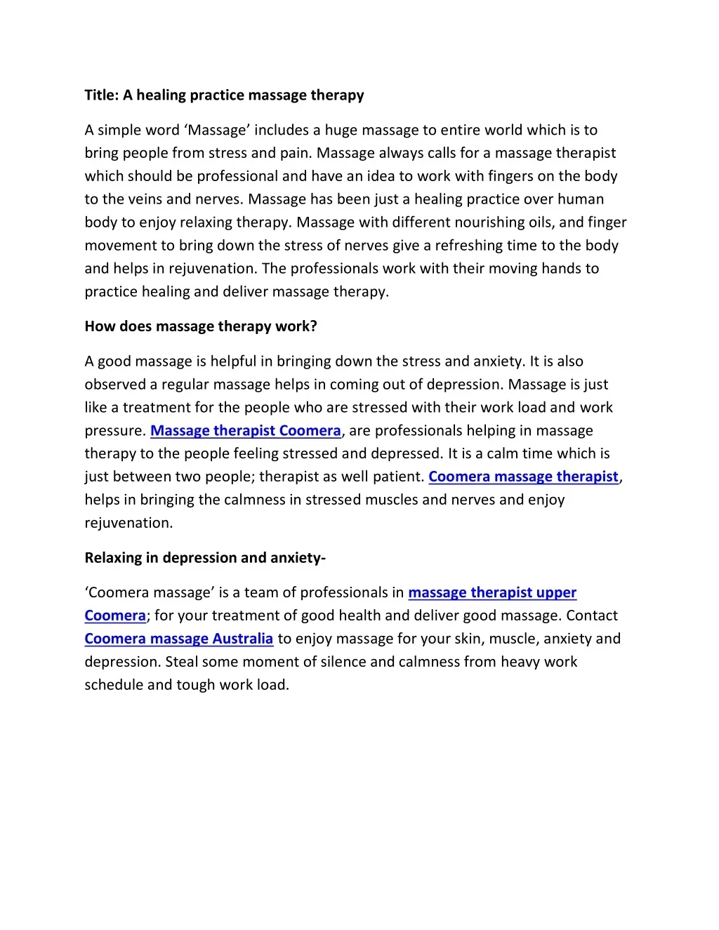 PPT - A healing practice massage therapy PowerPoint Presentation, free ...