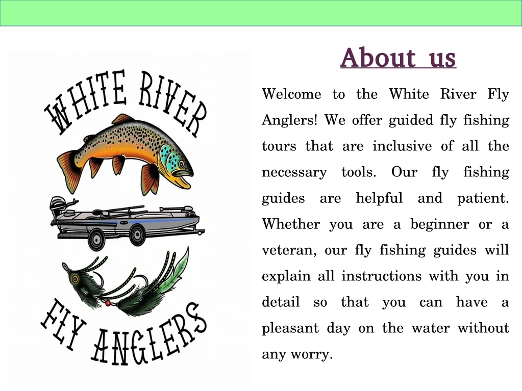 PPT - White river fly fishing PowerPoint Presentation, free download ...