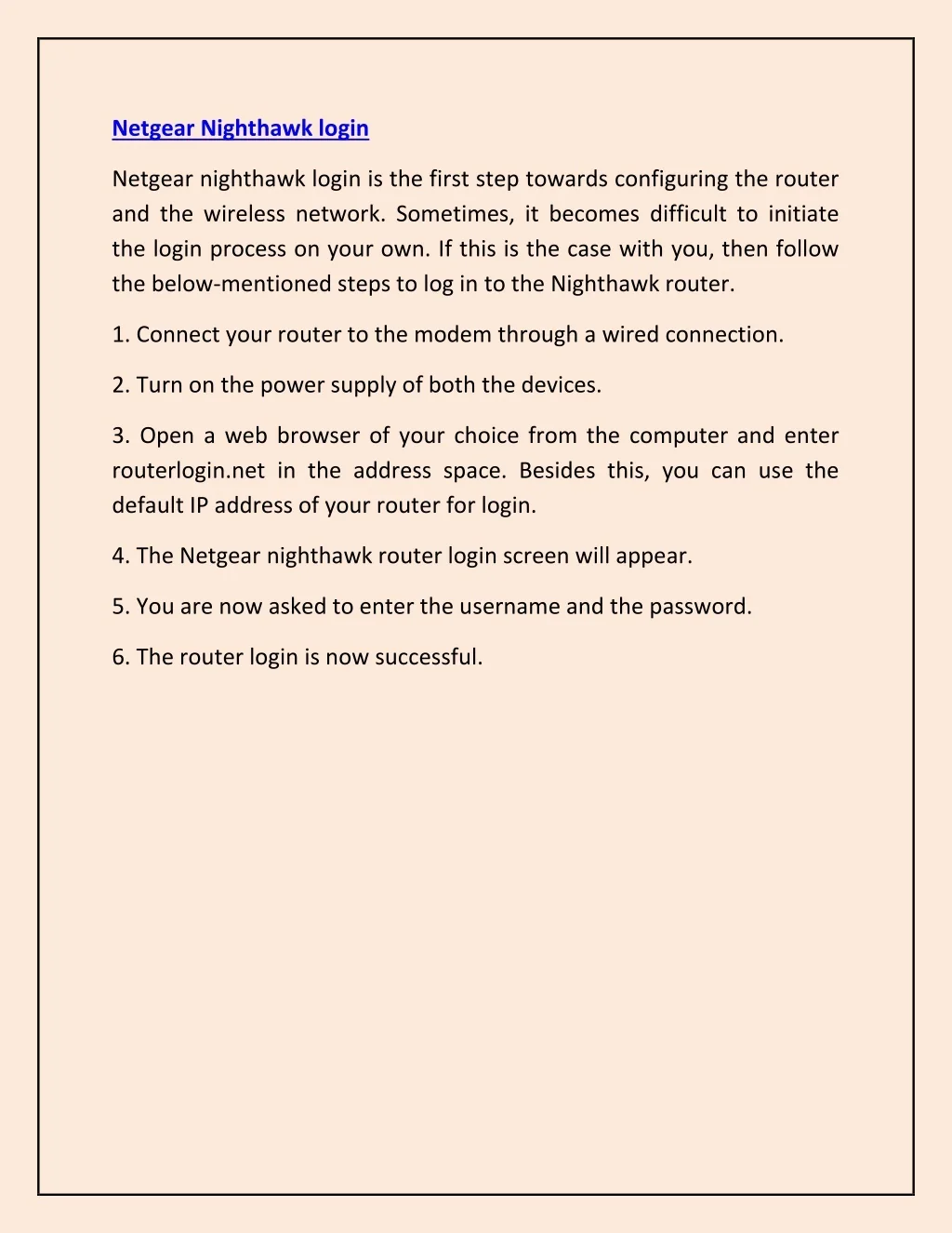 PPT - What is Nighthawk router? PowerPoint Presentation, free download ...