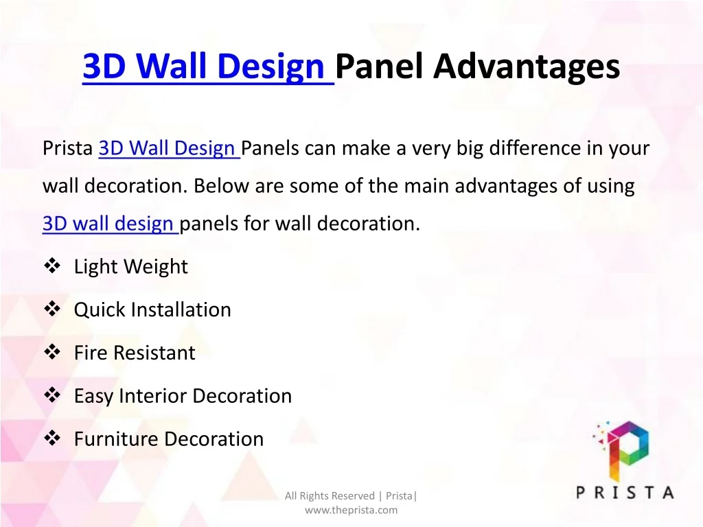 PPT - 3D Wall Design for interior and exterior PowerPoint Presentation ...