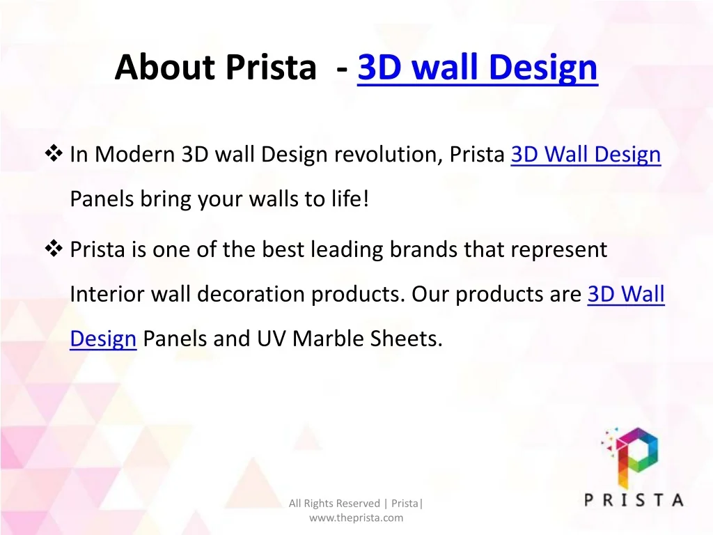 PPT - 3D Wall Design for interior and exterior PowerPoint Presentation ...