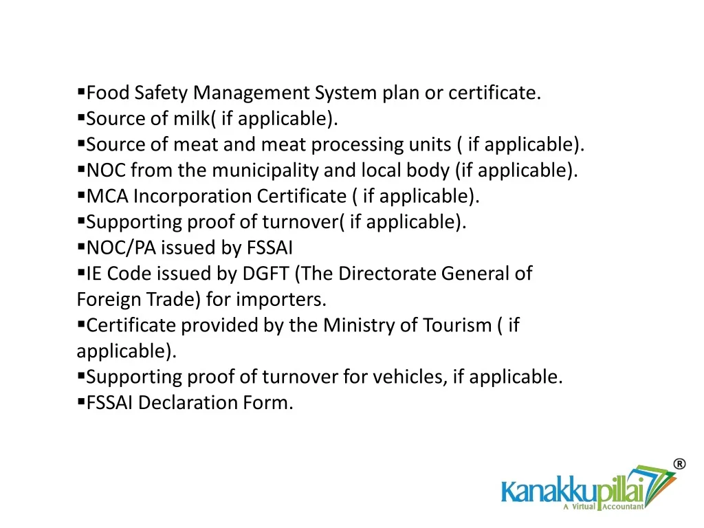 PPT - FSSAI Food License in India PowerPoint Presentation, free ...