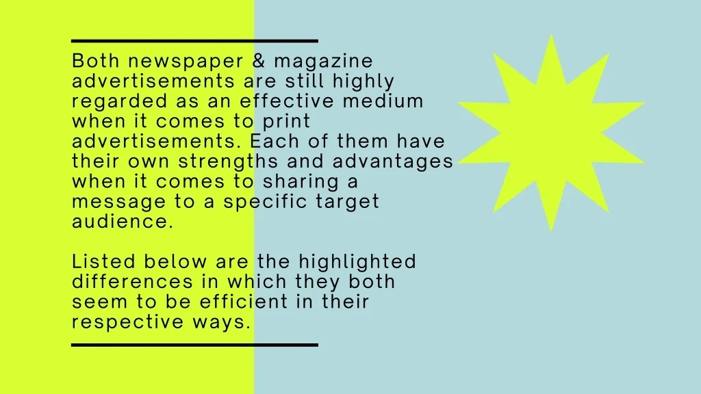 PPT - Newspaper VS Magazine Advertisements: What's the Best Choice for ...