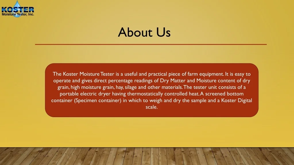 PPT - Koster Moisture Tester & Agricultural Moisture Tester PowerPoint ...