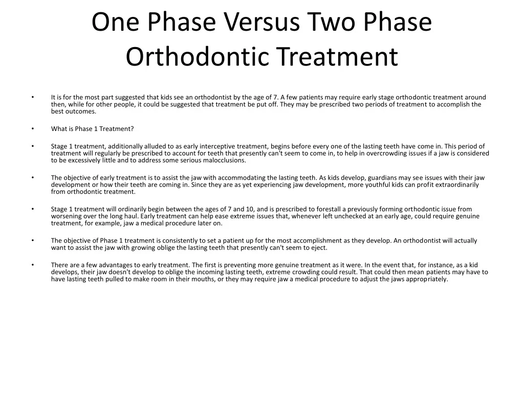 PPT - Early Orthodontic Treatment in Dubai PowerPoint Presentation ...