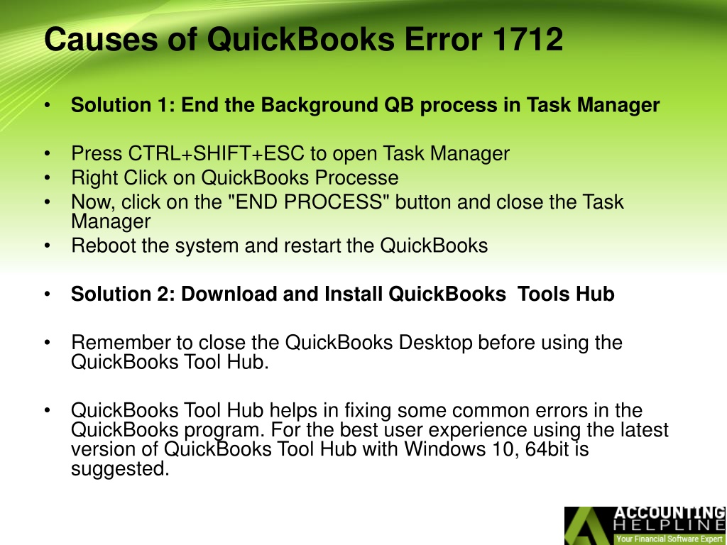 PPT - How to Fix Quickbooks desktop Error 1712 PowerPoint Presentation ... PPT - How to Fix Quickbooks desktop Error 1712 PowerPoint Presentation ...