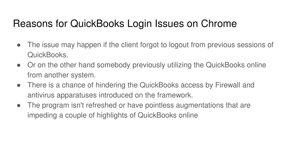 PPT - QuickBooks Online login issue PowerPoint Presentation, free ...