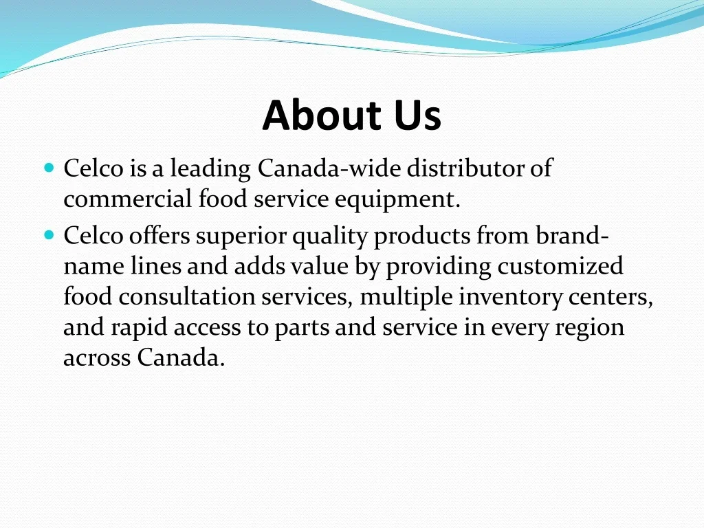 PPT - Superior Food Equipment by Celco Inc. PowerPoint Presentation ...