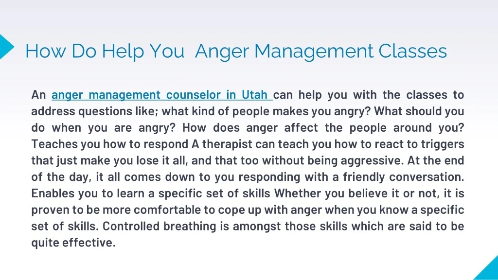 PPT - Find The Best Anger Management Counselor In Utah PowerPoint ...