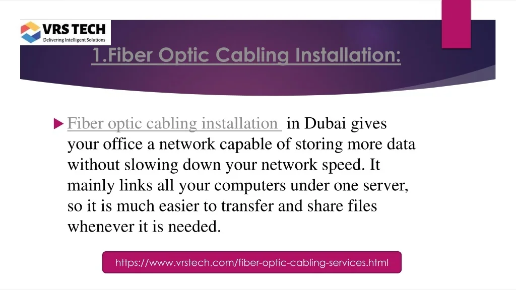 PPT - Fiber Optic Companies in Dubai PowerPoint Presentation, free ...