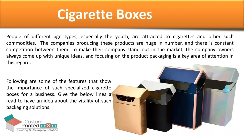 PPT - What Is the Importance Of Blank Cigarette Boxes In The Market ...