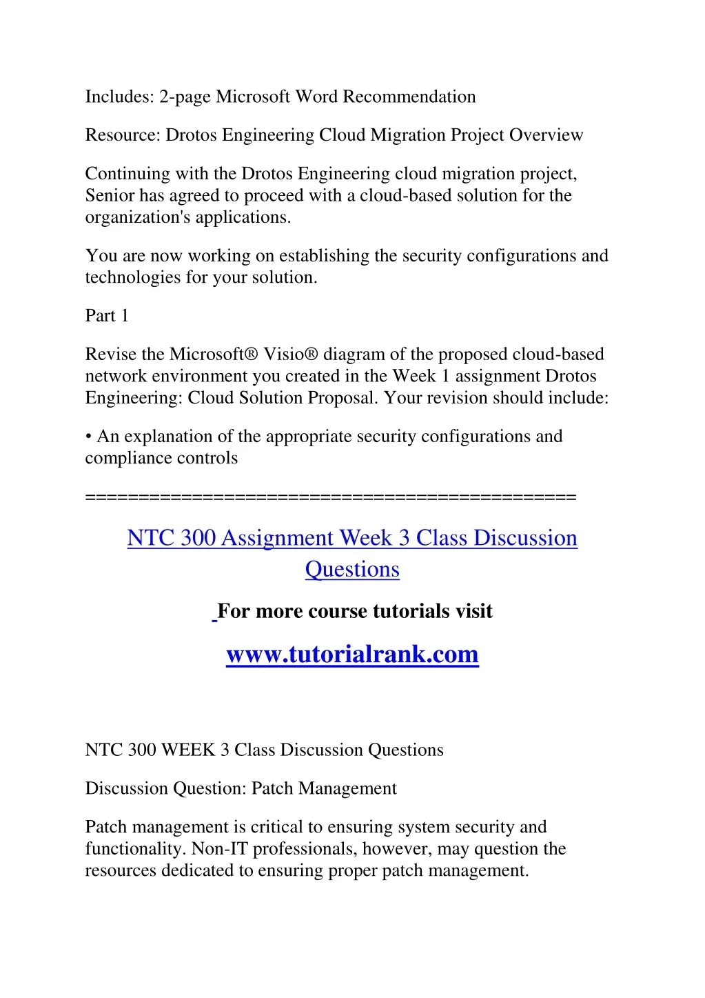 PPT - NTC 300 Fantastic Teaching--tutorialrank.com PowerPoint Presentation - ID:10455670