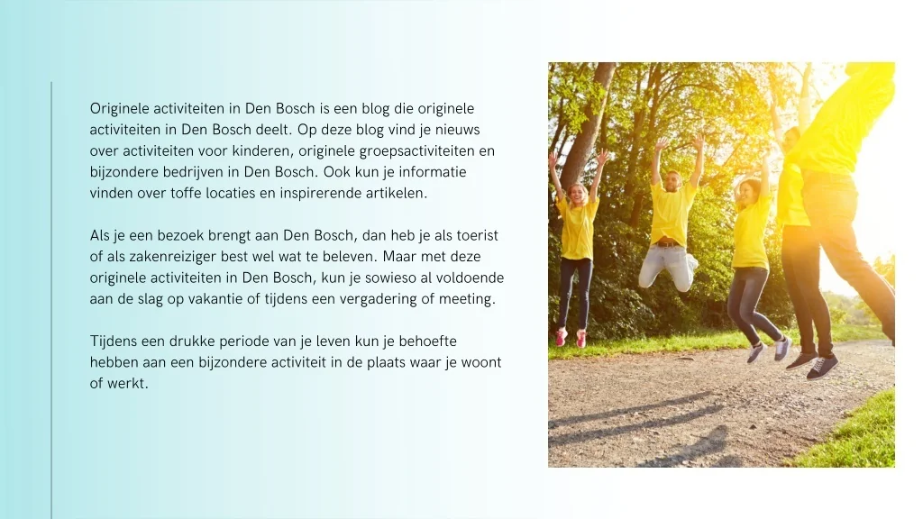 PPT - Originele Activiteiten in Den Bosch PowerPoint Presentation, free ...