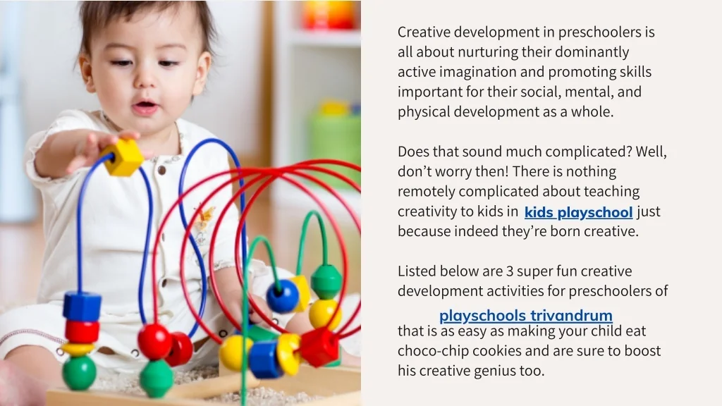 PPT - Essential Creative development activities for preschoolers | best ...