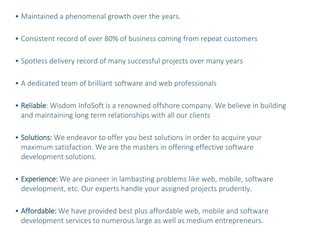 PPT - Best Web Development and Designing Company | Wisdom Infosoft ...