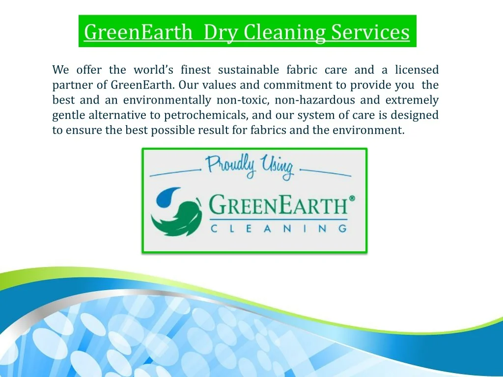 PPT - Green Earth Dry Cleaning Yucaipa PowerPoint Presentation, free ...