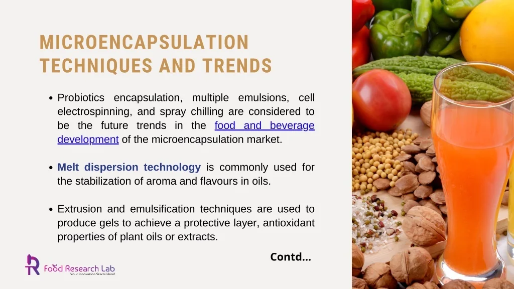 PPT - Microencapsulation technology in food and beverage industry ...