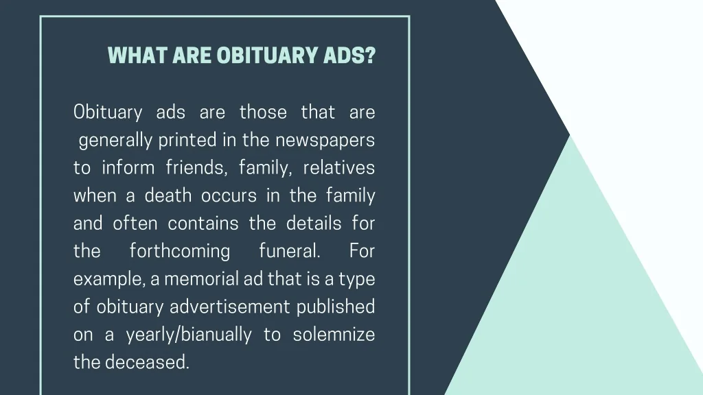 PPT - Top 3 Newspapers to Release Obituary Ads PowerPoint Presentation ...