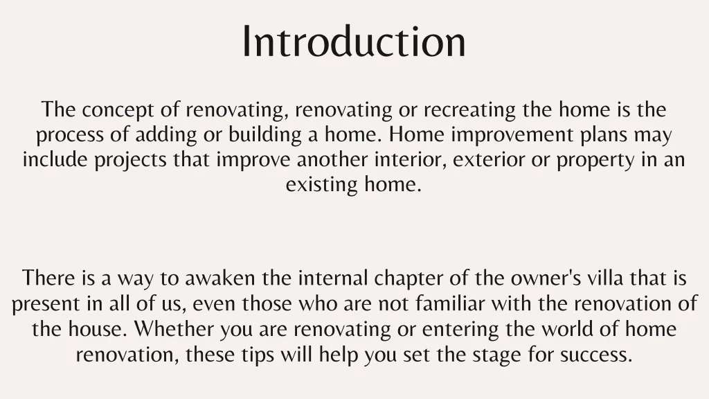PPT - Top 10 Home Renovation Tips for every Home Owner PowerPoint ...